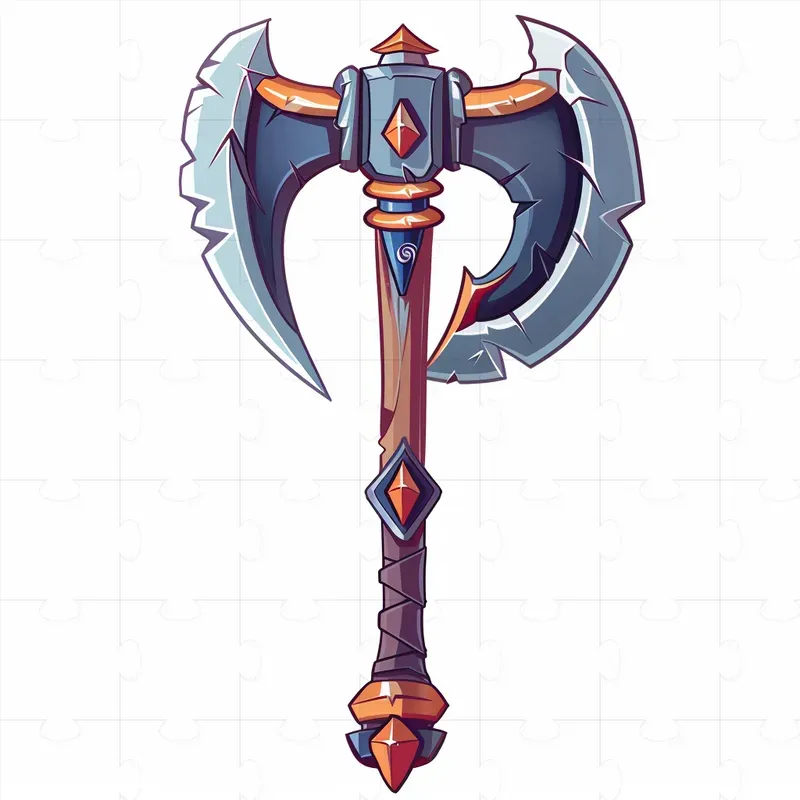 Simple 2D Video Game Weapons Midjourney Prompt | PromptBase