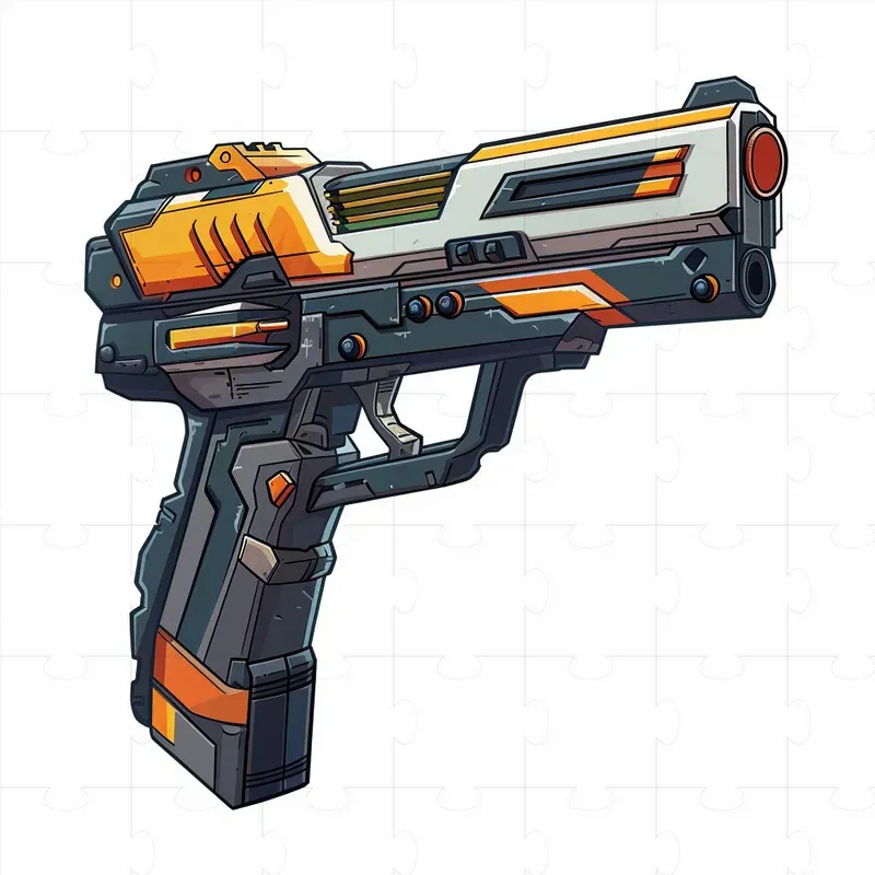 Simple 2D Video Game Weapons Midjourney Prompt | PromptBase