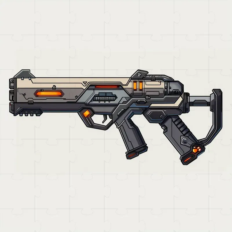 Simple 2D Video Game Weapons Midjourney Prompt | PromptBase