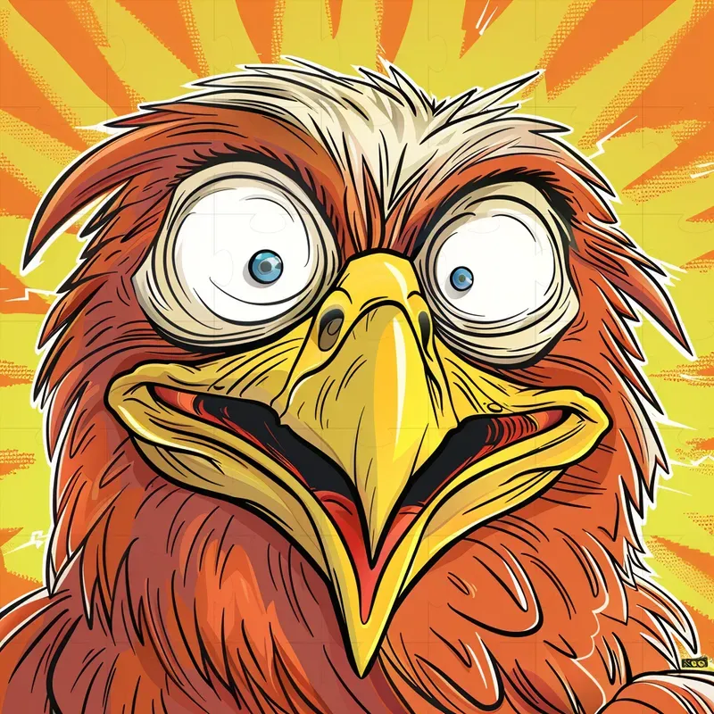 Funny Animal Caricature Cartoon Drawings Midjourney Prompt | PromptBase