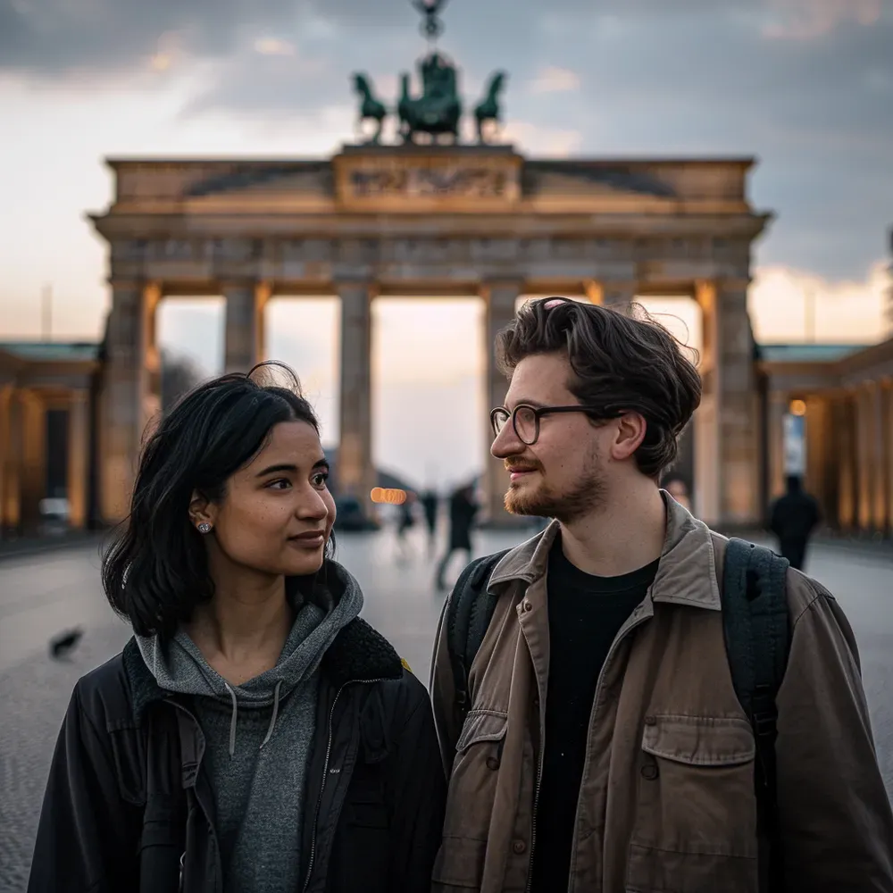 Social Media Couple Influencer Photos Midjourney Prompt | PromptBase