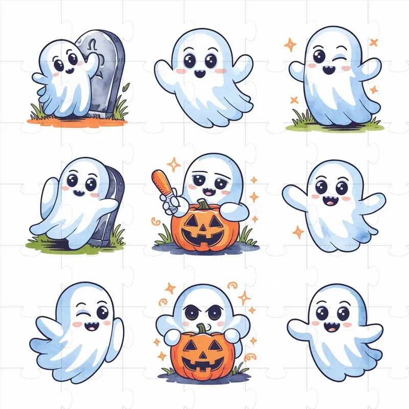 Sticker Packs 9 Pose Series Ideogram Prompt | PromptBase