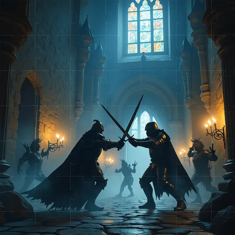 Epic Fantasy Battle Scene Art FLUX Prompt | PromptBase