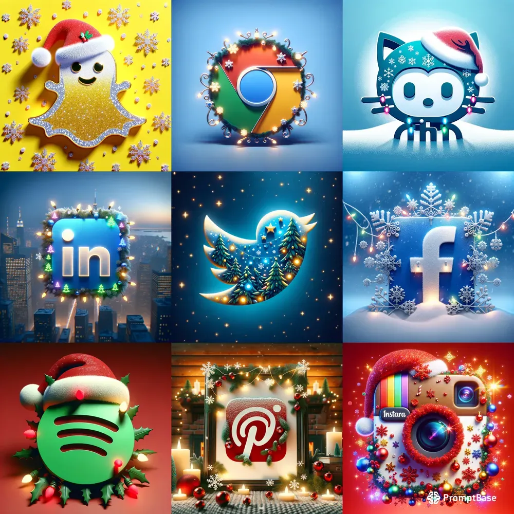 Festive App Logos DALL·E Prompt | PromptBase