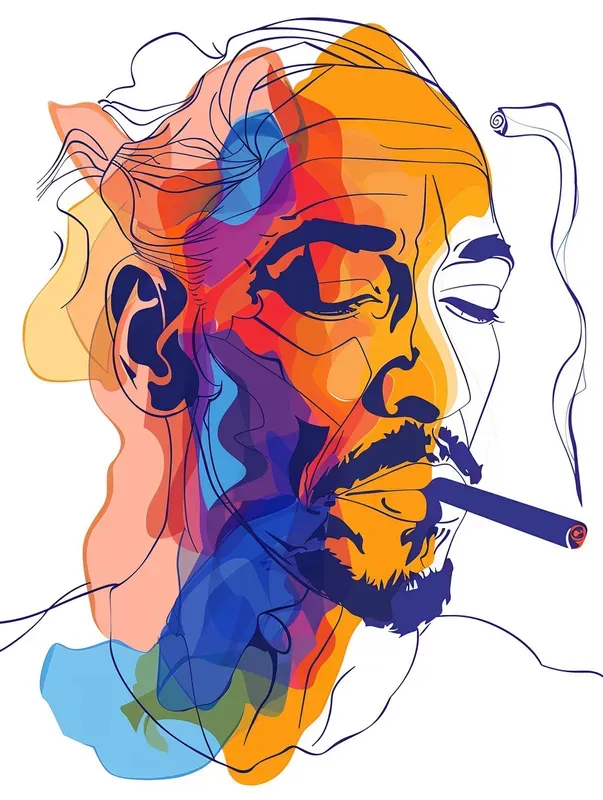 Colorful One Line Drawings Midjourney Prompt | PromptBase