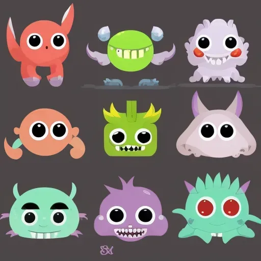 Monster Icons Stable Diffusion Prompt | PromptBase