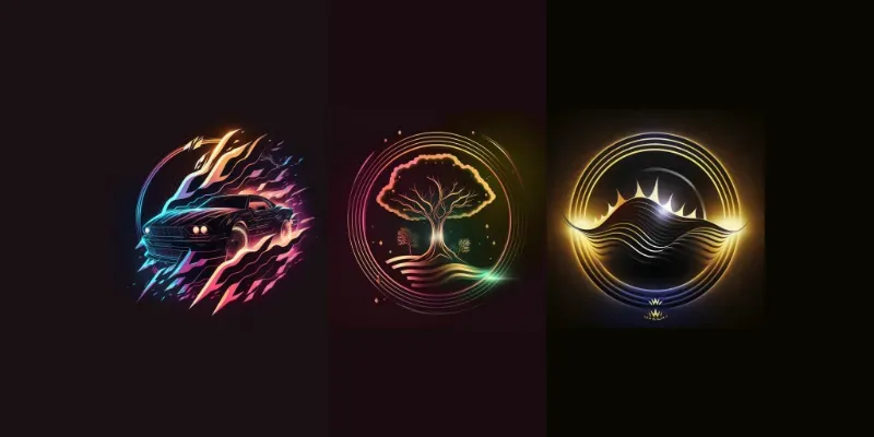 Synthwave Logos Midjourney Prompt | PromptBase