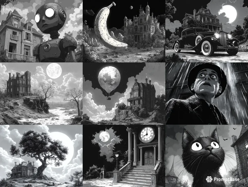 High Contrast Cartoon Portraits Midjourney Prompt | PromptBase