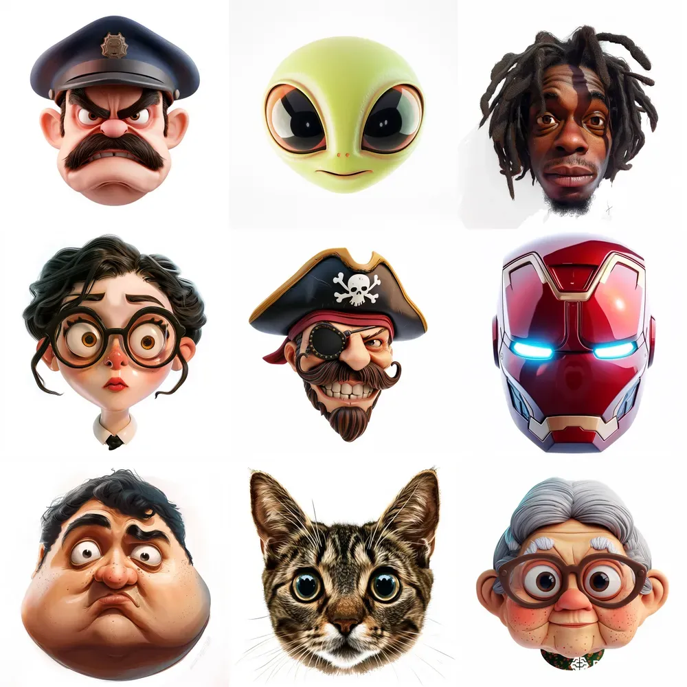 Avatars Ios Android Web In Uhds Midjourney Prompt | PromptBase