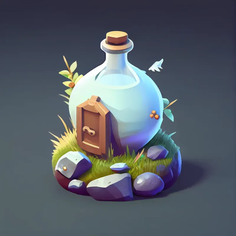 3D Potions Game Assets Midjourney Prompt | PromptBase