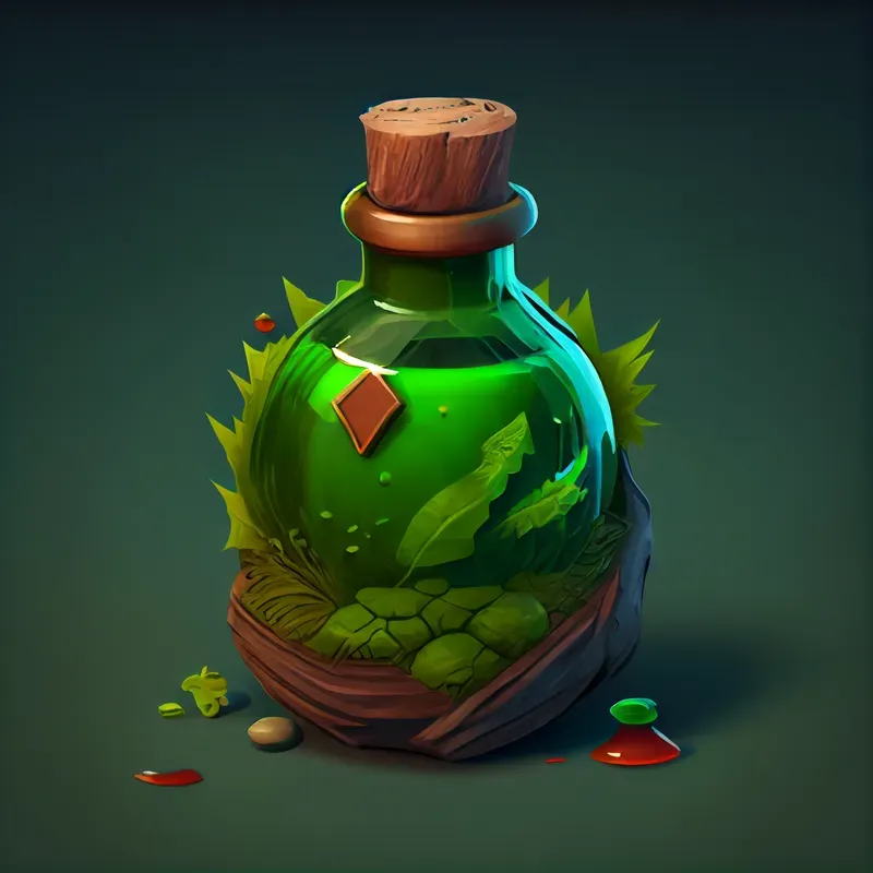 3D Potions Game Assets Midjourney Prompt | PromptBase