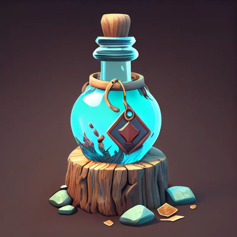 3D Potions Game Assets Midjourney Prompt | PromptBase