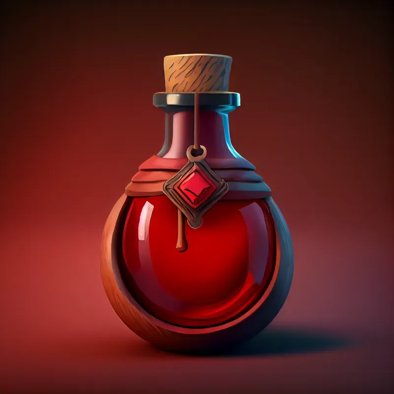 3D Potions Game Assets Midjourney Prompt | PromptBase