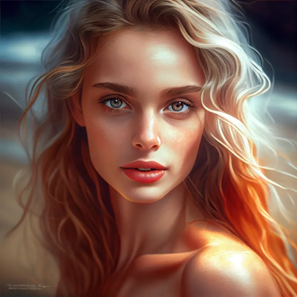 Portraits Of Realistic Beach Models Midjourney Prompt | PromptBase