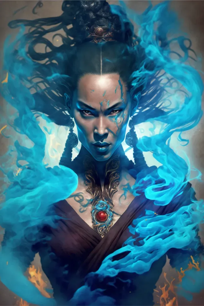 Realistic Fire Portraits Midjourney Prompt | PromptBase