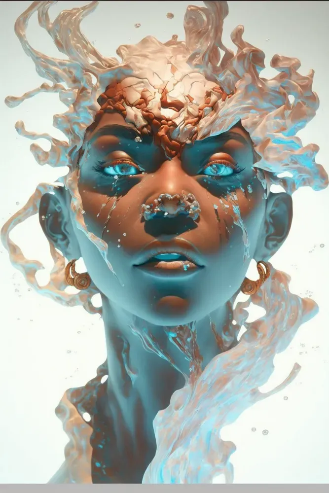 Realistic Fire Portraits Midjourney Prompt | PromptBase