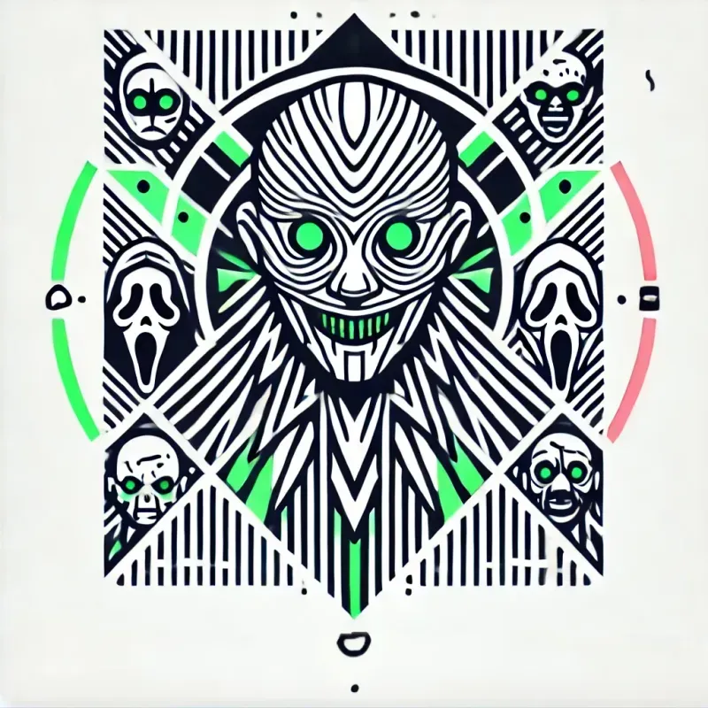 Psychedelic Horror Logos DALL·E Prompt | PromptBase