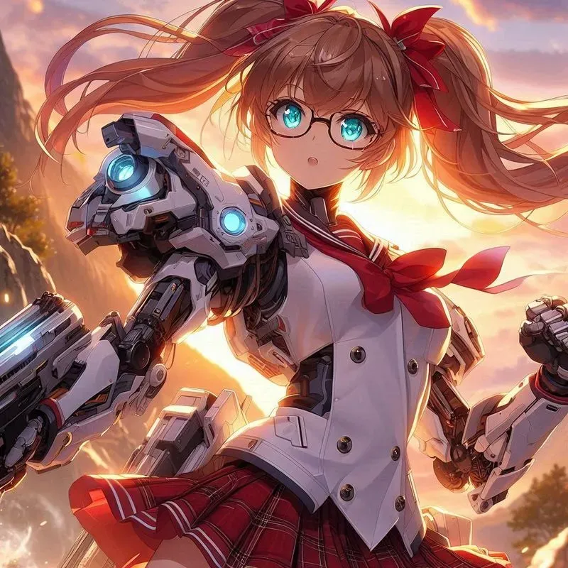 Manga School Mecha Girls DALL·E Prompt | PromptBase