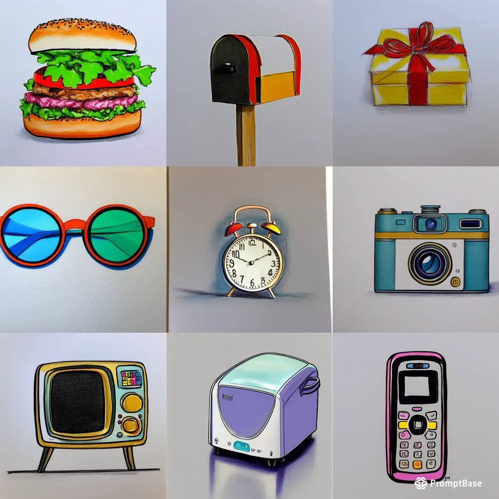 Drawn Icons Stable Diffusion Prompt | PromptBase