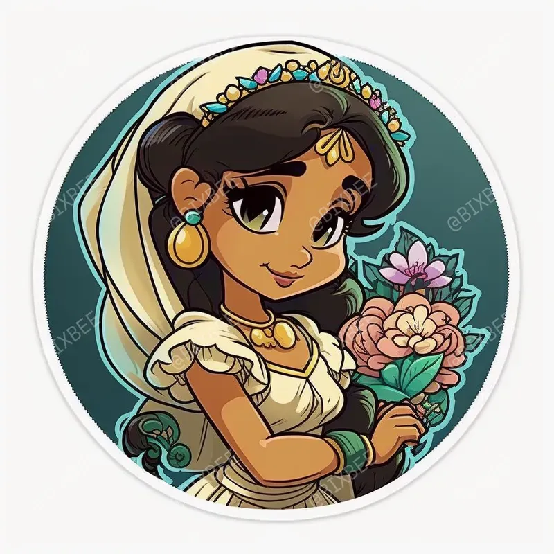Disney Princess Stickers Midjourney Prompt | PromptBase
