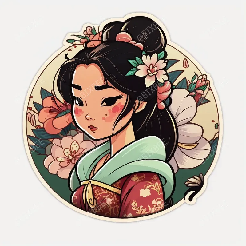 Disney Princess Stickers Midjourney Prompt | PromptBase