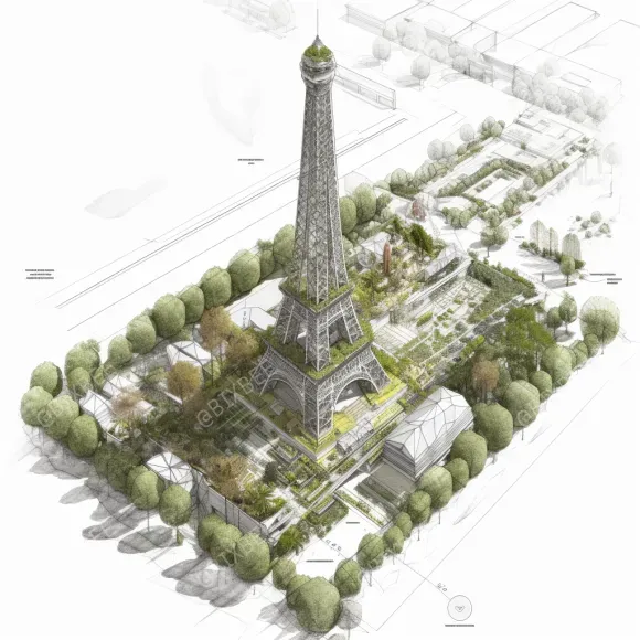 Architectural Concept Axo Drawings Midjourney Prompt | PromptBase