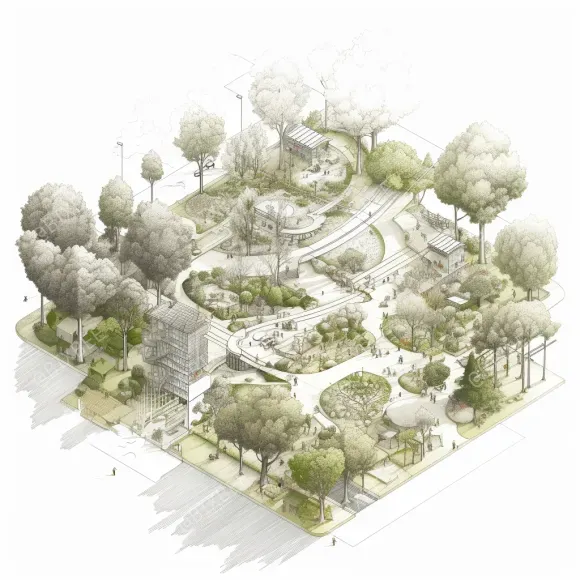 Architectural Concept Axo Drawings Midjourney Prompt | PromptBase