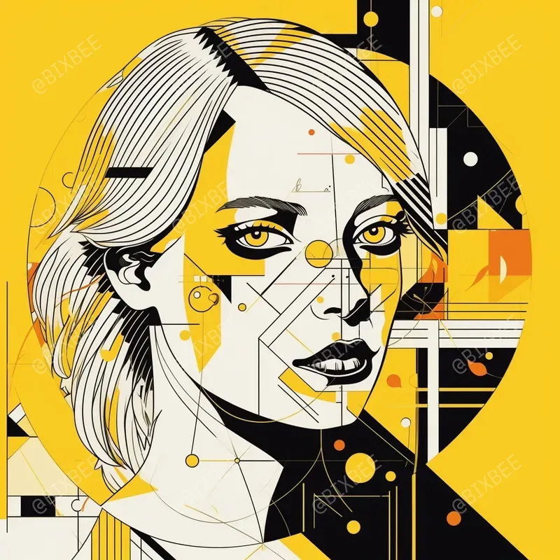 Minimalist Geometric Abstraction Prints Midjourney Prompt | PromptBase