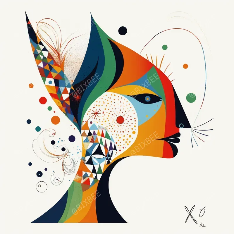 Any Character In Kandinskys Style Midjourney Prompt | PromptBase