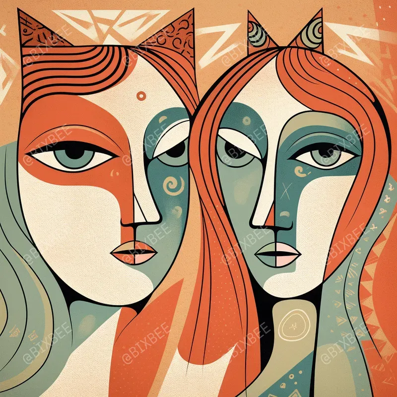 Graphic Expressionism Hopi Art Prints Midjourney Prompt | PromptBase