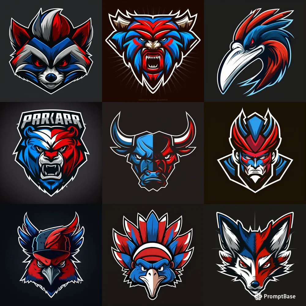 Simple Sport Team Logos Midjourney Prompt | PromptBase