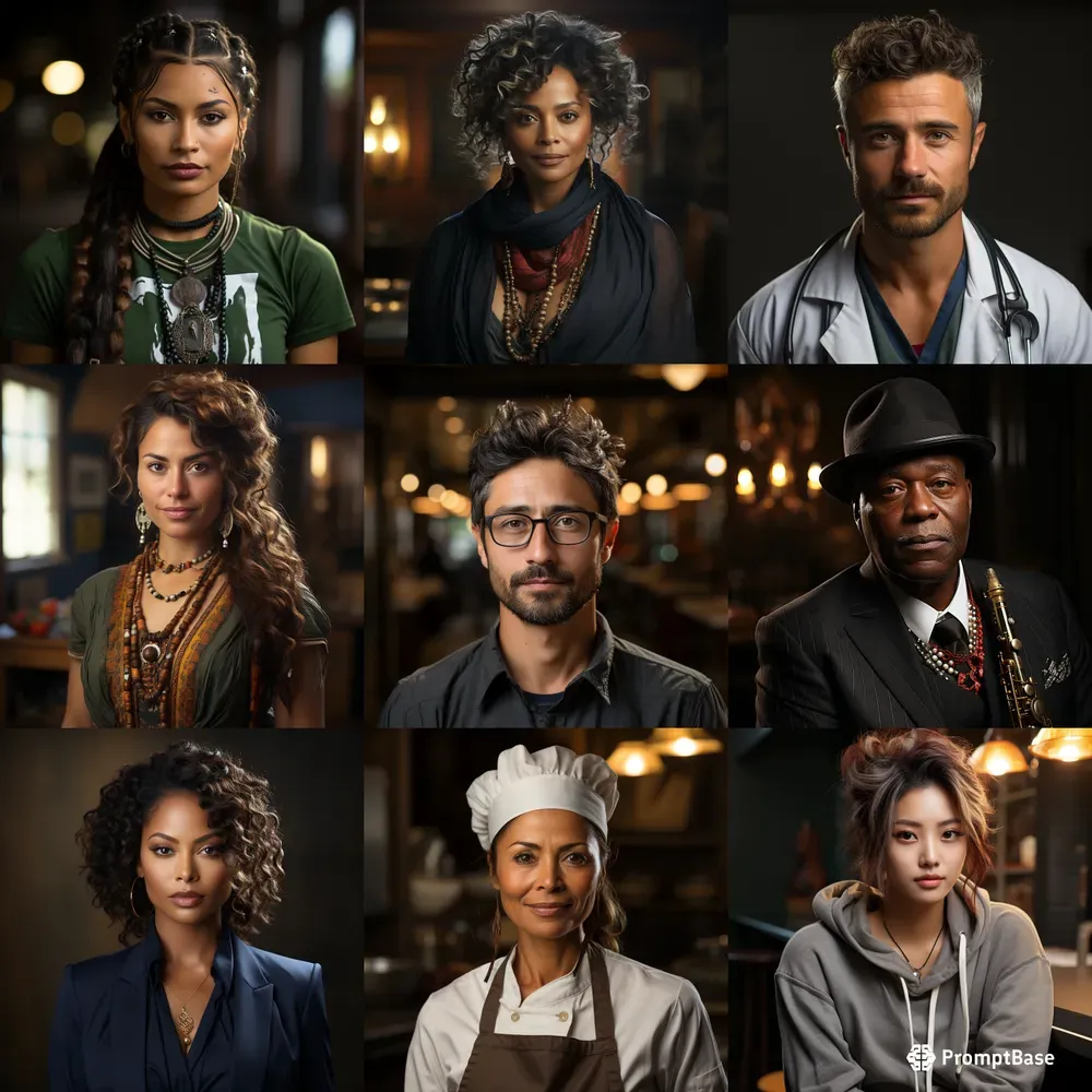 Realistic Book Characters Midjourney Prompt | PromptBase