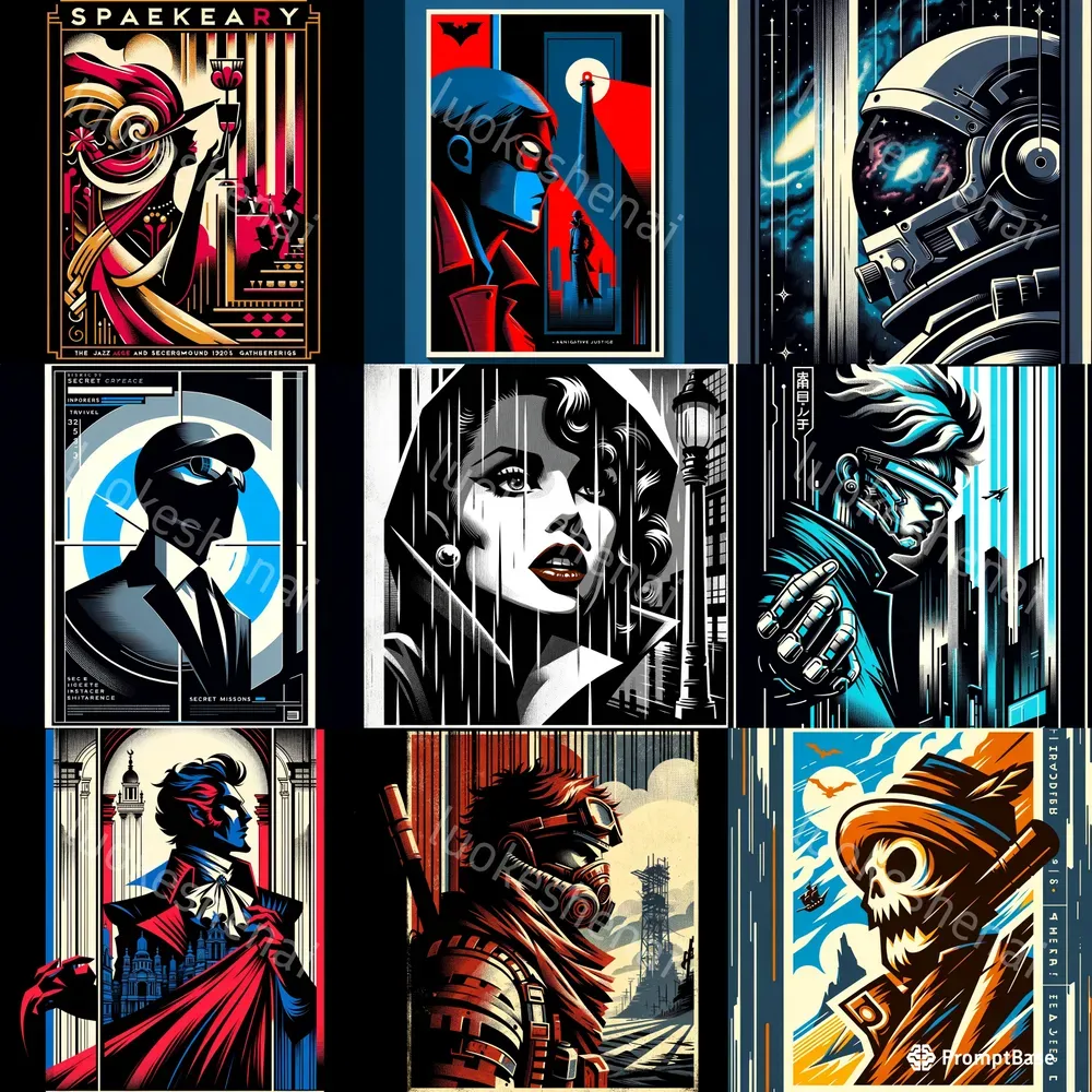 Pop Art Visual Language Posters DALL·E Prompt | PromptBase