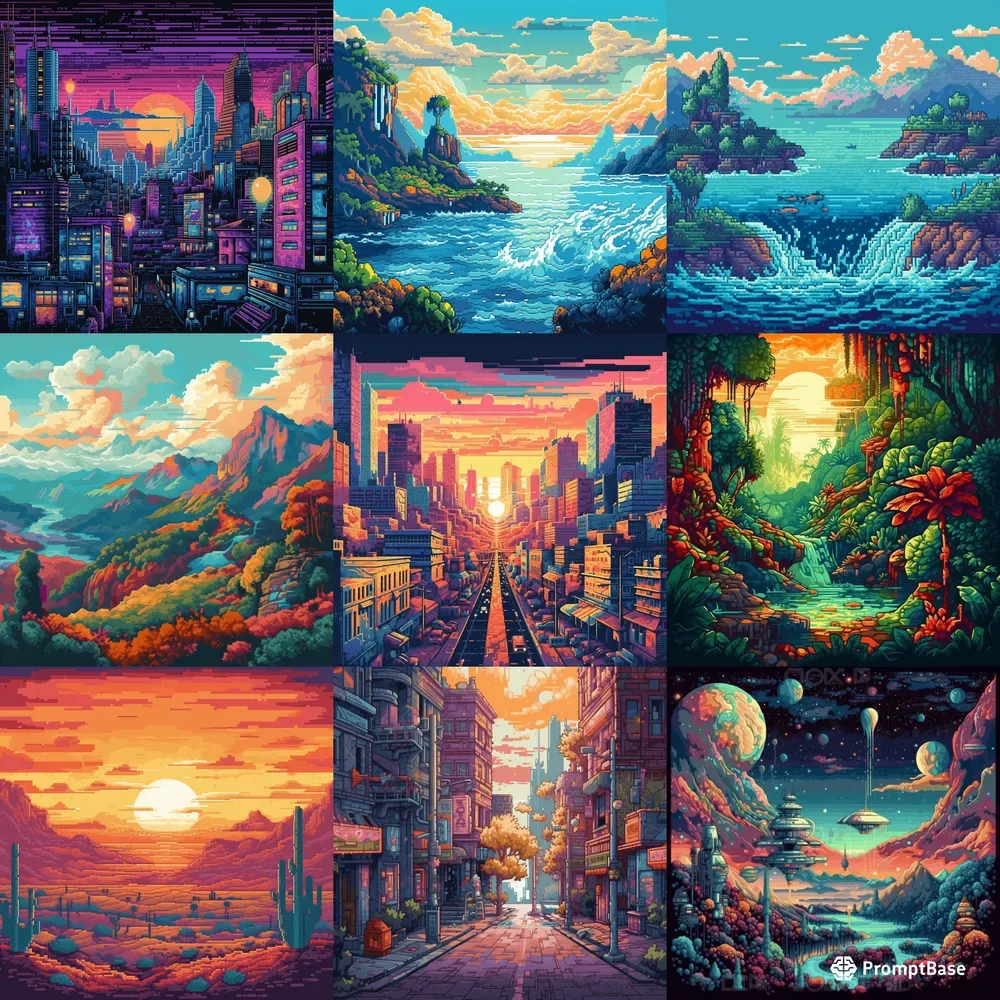 8 Bit Pixel Art Wallpaper