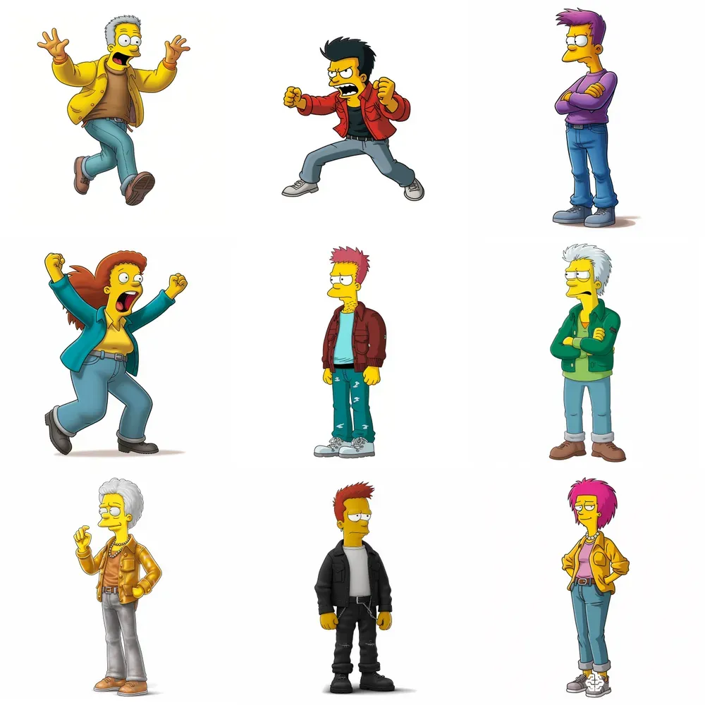 Custom Simpson Characters Midjourney Prompt | PromptBase