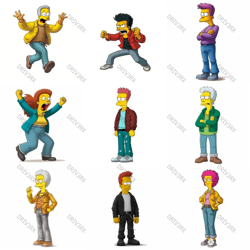 Custom Simpson Characters Midjourney Prompt | PromptBase