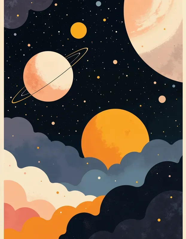 Ikko Tanaka Illustration Inspired Style FLUX Prompt | PromptBase