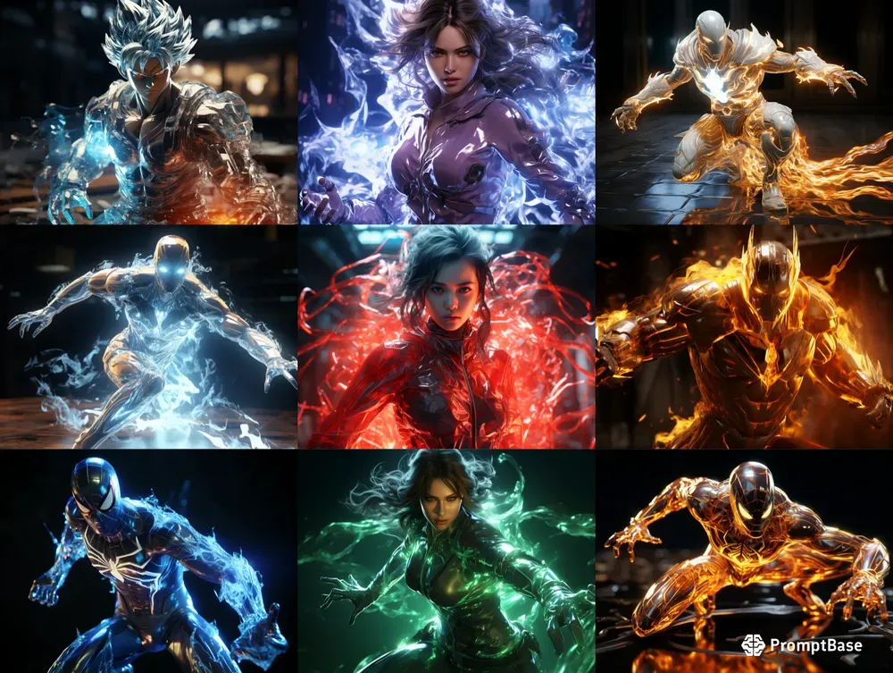 Translucent Characters Midjourney Prompt | PromptBase