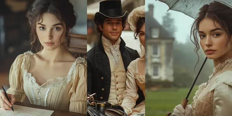 Regency Austen Era Film Stills Generator App | PromptBase