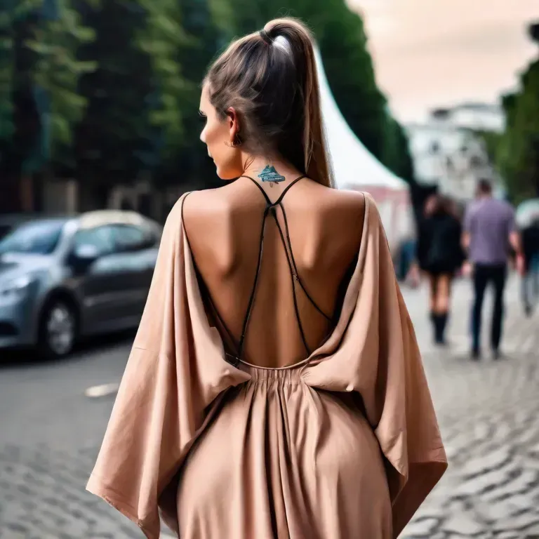 Open Back Outfits Backless Dresses Stable Diffusion Prompt | PromptBase