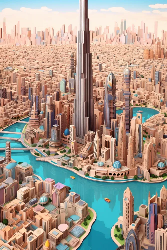 Paper Cities Midjourney Prompt | PromptBase