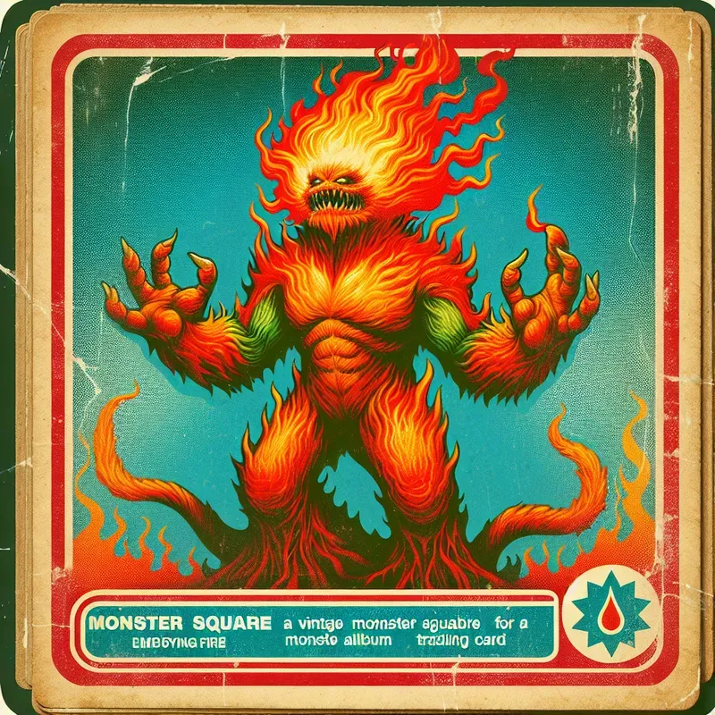 Retro Monster Cards DALL·E Prompt | PromptBase