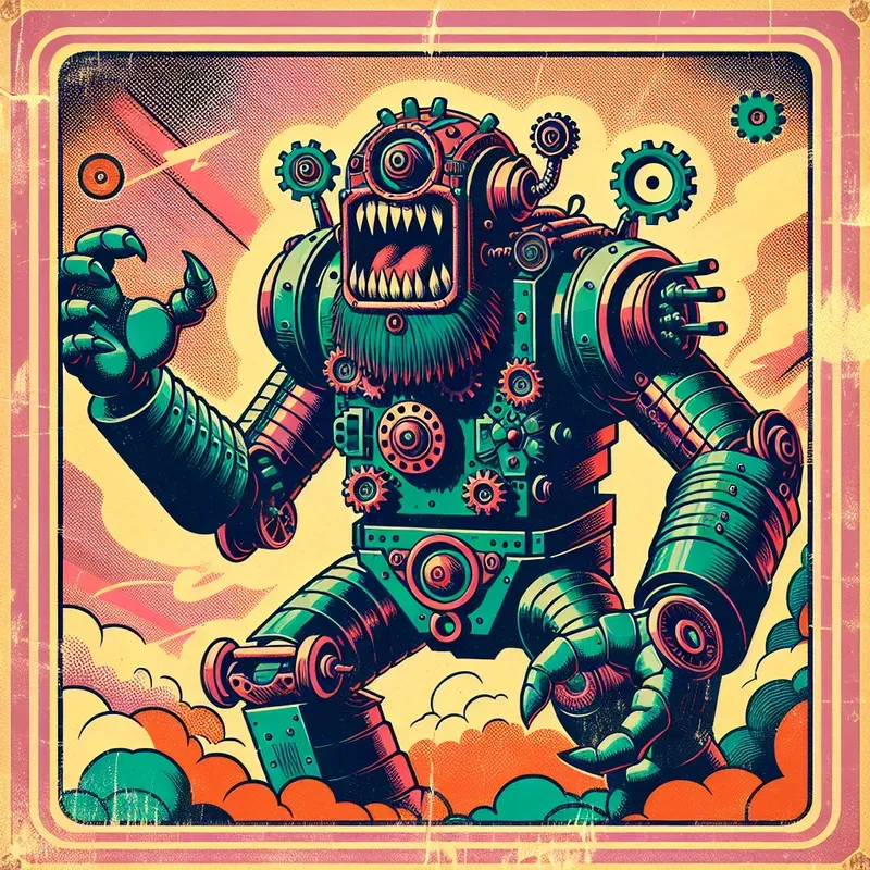 Retro Monster Cards DALL·E Prompt | PromptBase