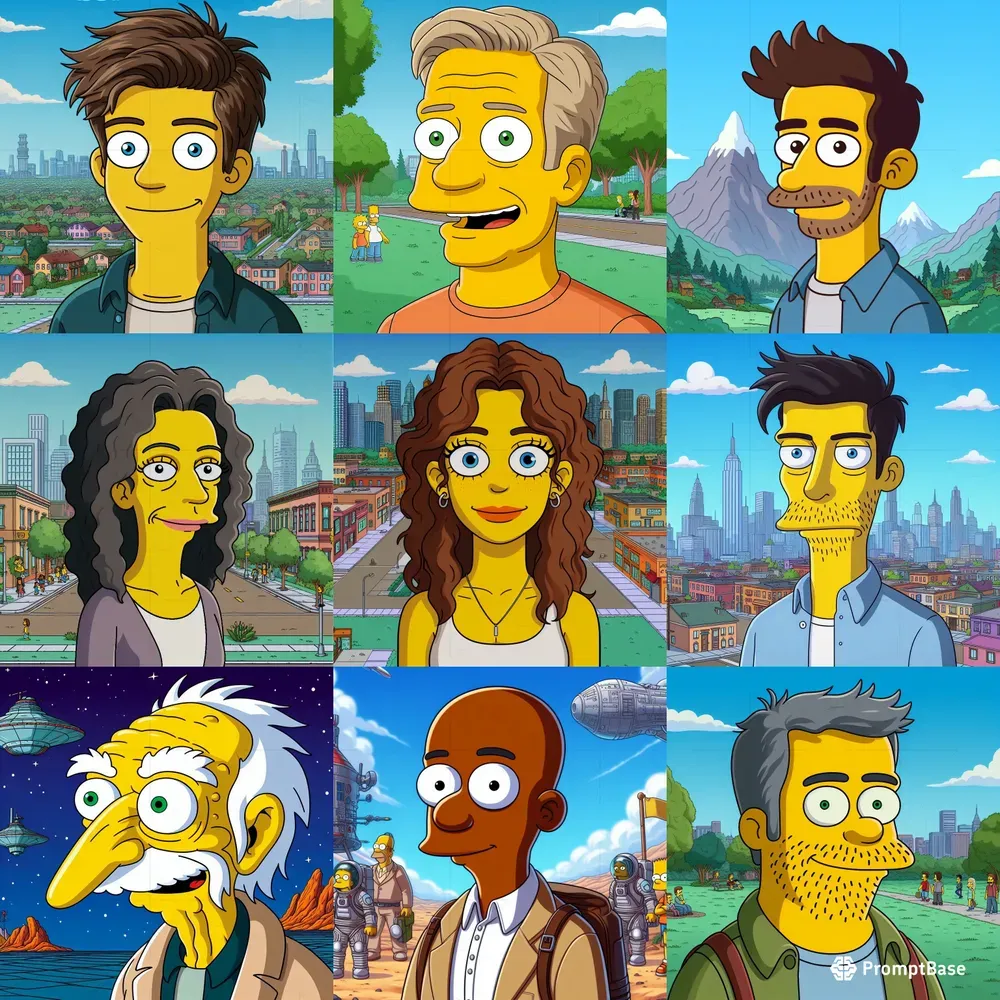 Simpsons Avatars DALL·E Prompt | PromptBase