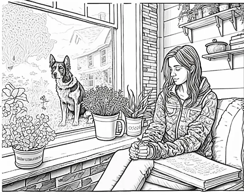 Adult Coloring Book Pages Generator Midjourney Prompt | PromptBase