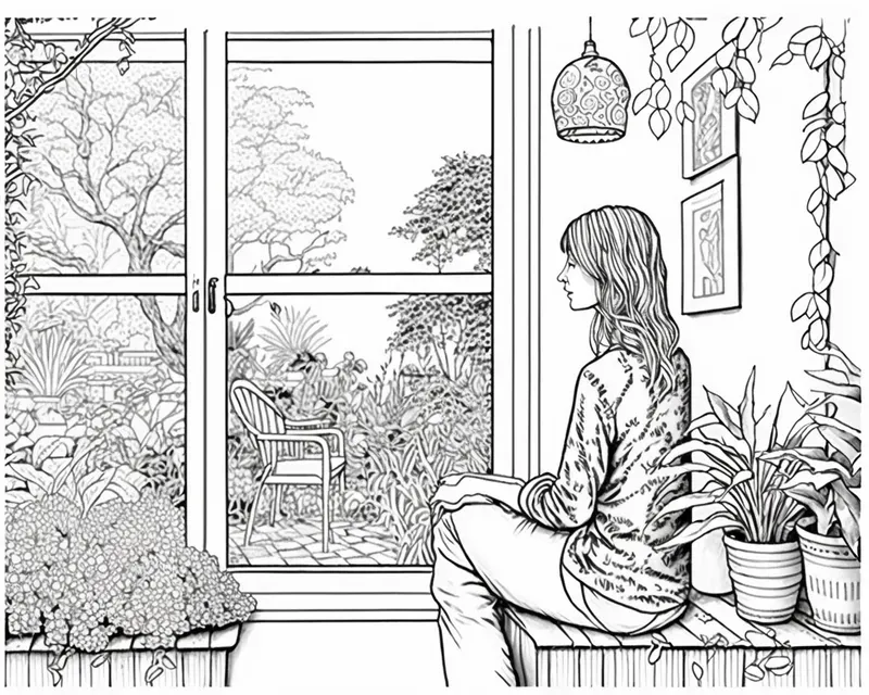 Adult Coloring Book Pages Generator Midjourney Prompt | PromptBase