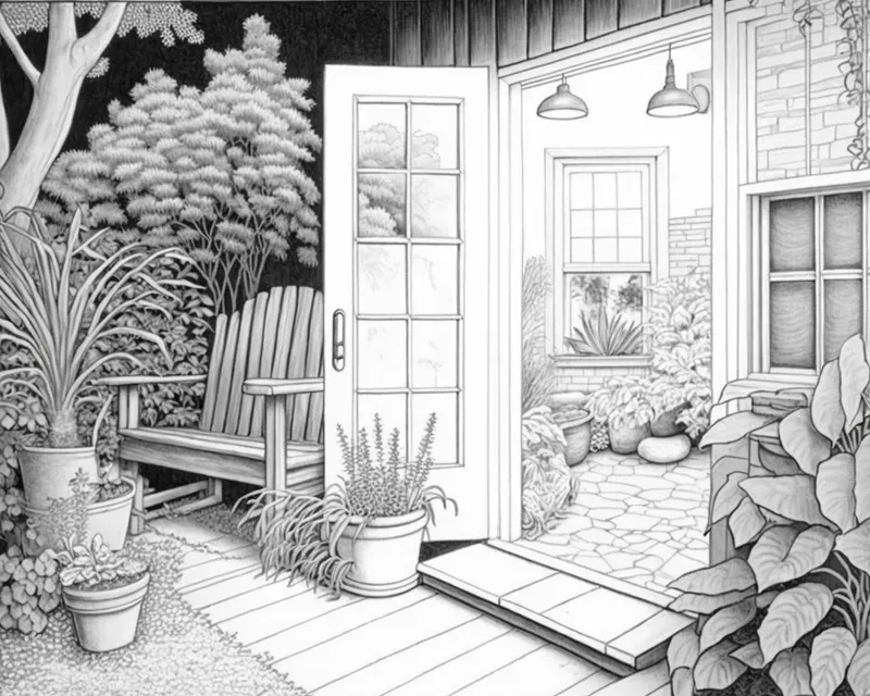 Adult Coloring Book Pages Generator Midjourney Prompt | PromptBase