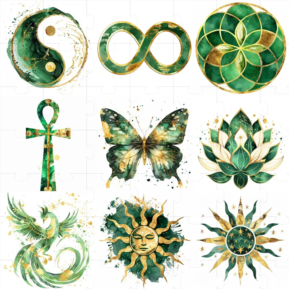 Symbols Of Life Clip Art Midjourney Prompt | PromptBase