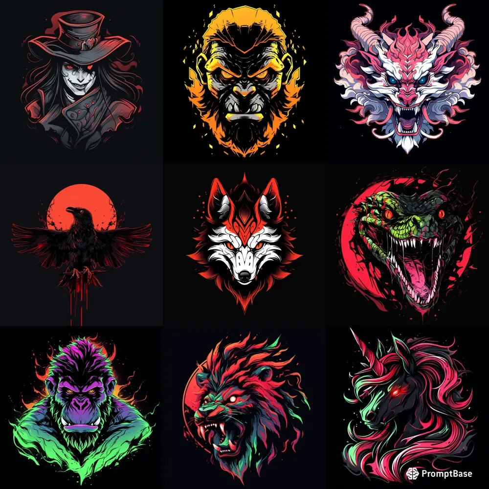 Badass Logos Midjourney Prompt | PromptBase
