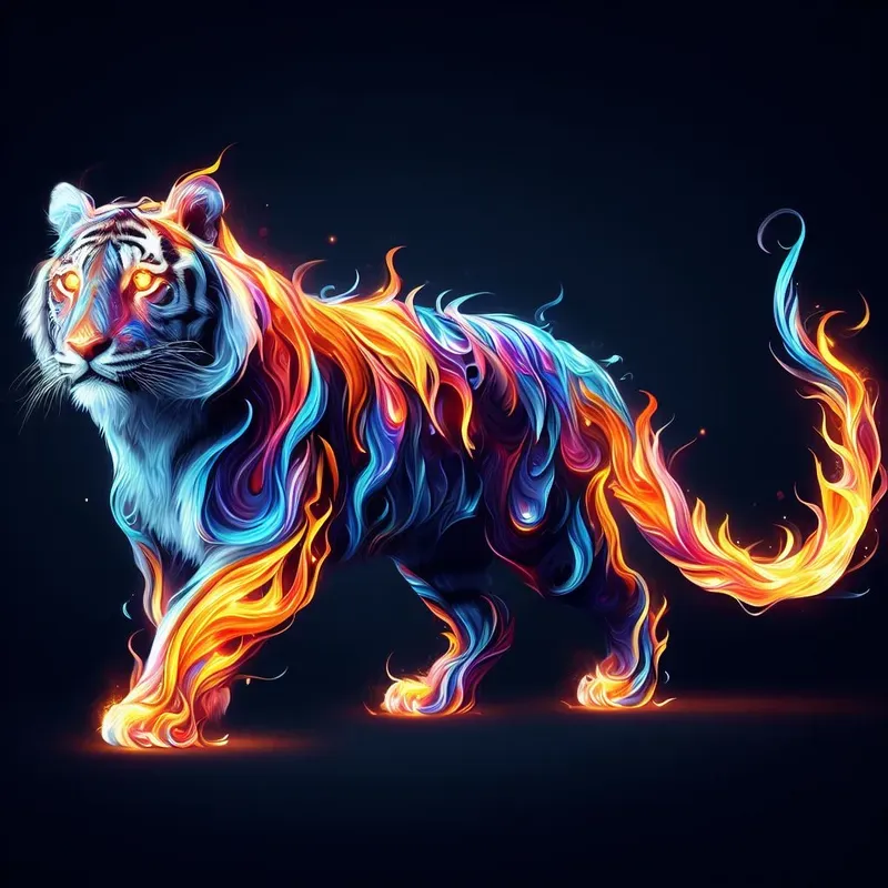 Animals On Fire DALL·E Prompt | PromptBase